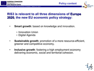 Regional Innovation Strategies for Smart Specialisation | PPT