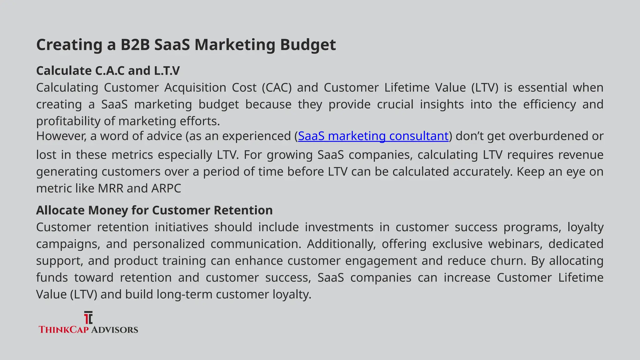 PresentationGuide to B2B SaaS Marketing Budget: Structure, Strategy, and Execution SaaS ...