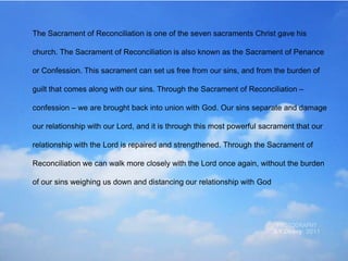 Presentation sacrament of reconciliation | PPTX