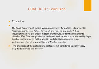 Presentation of Sacre Coeur Cathedral | PPTX
