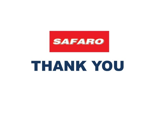Presentation SAFARO PURE WATER | PPT