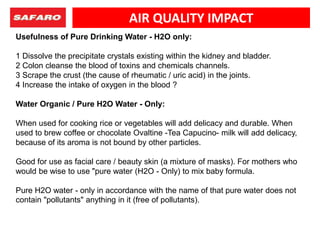Presentation SAFARO PURE WATER | PPTX