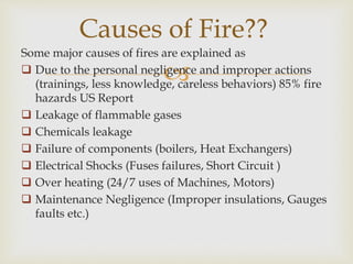 Fire hazards and Safty | PPTX