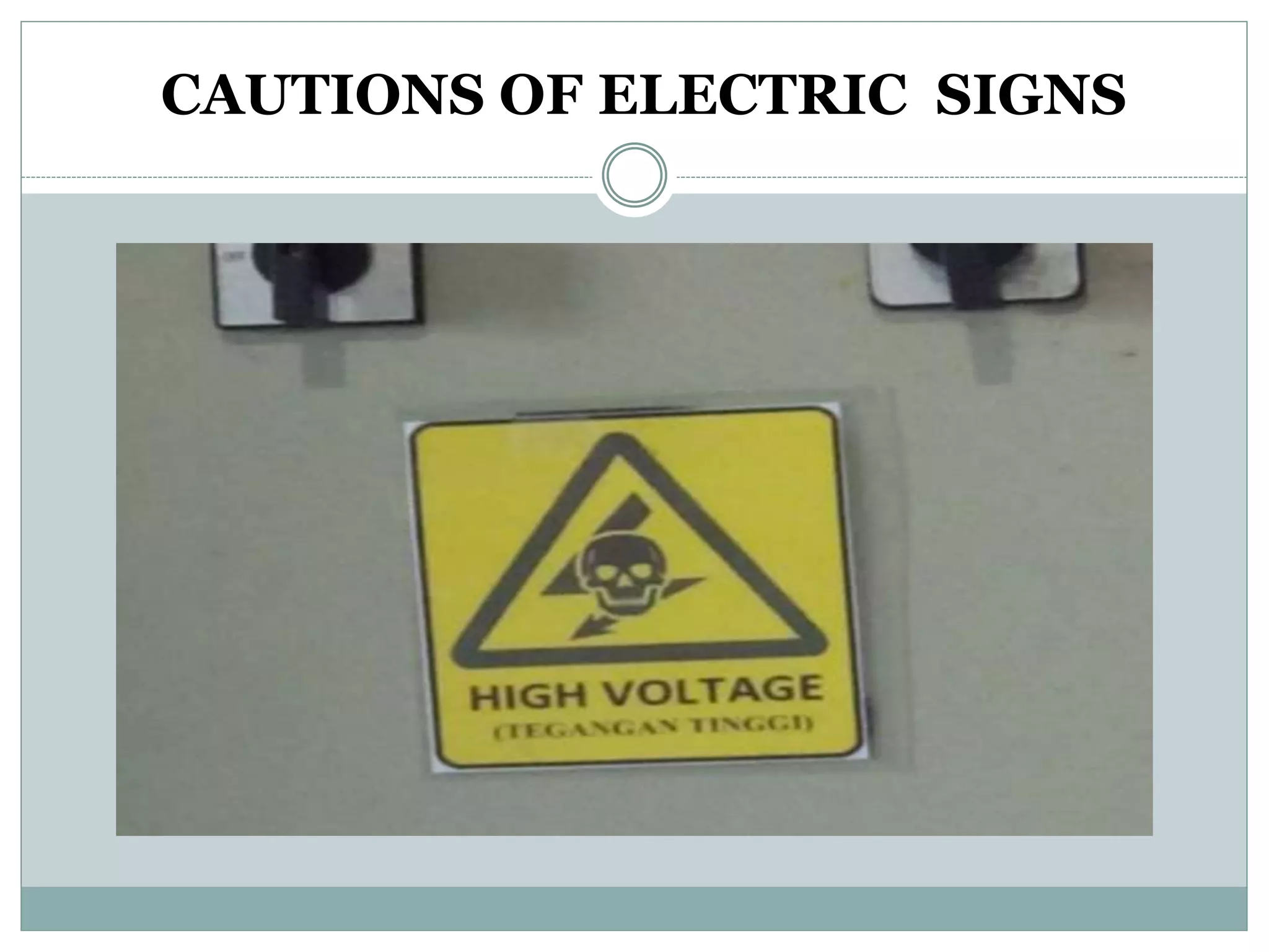 Presentation safety signs | PPTX