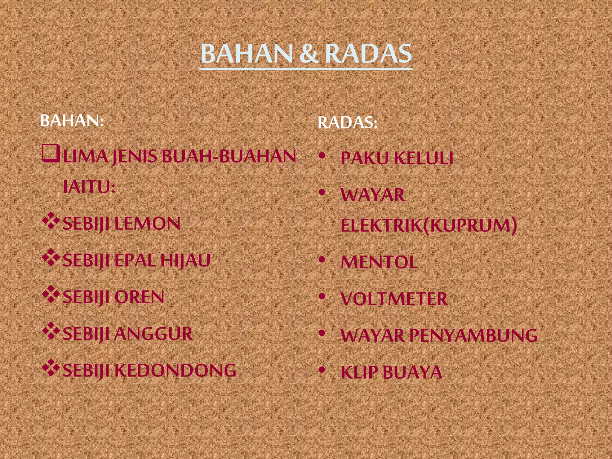 SAINS T4 Bab 5: TENAGA & PERUBAHAN KIMIA | PPTX