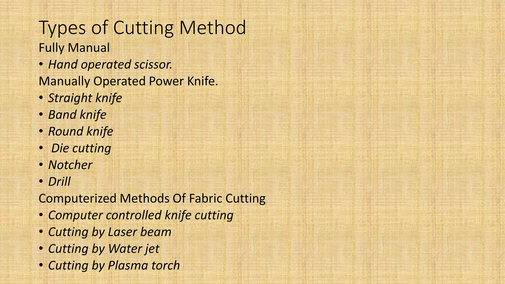 Computerized cutting machine | PPTX