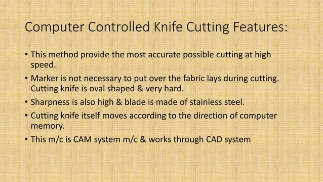 Computerized cutting machine | PPTX | Needlework | Arts and Crafts