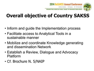 The Establishment of Country SAKSS Platforms in West Africa | PPTX