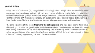 What Is Sales Force Automation? Key Functions, Benefits and Challenges ...