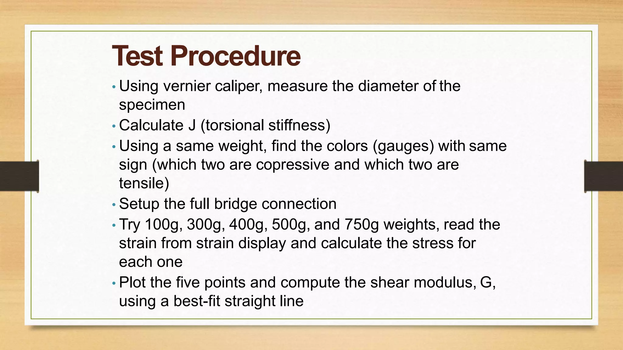 Torsion and strain gauge . | PPTX