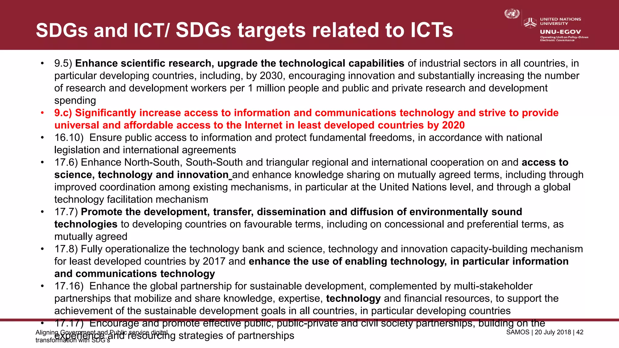 E-Government and sustainable development | PPTX
