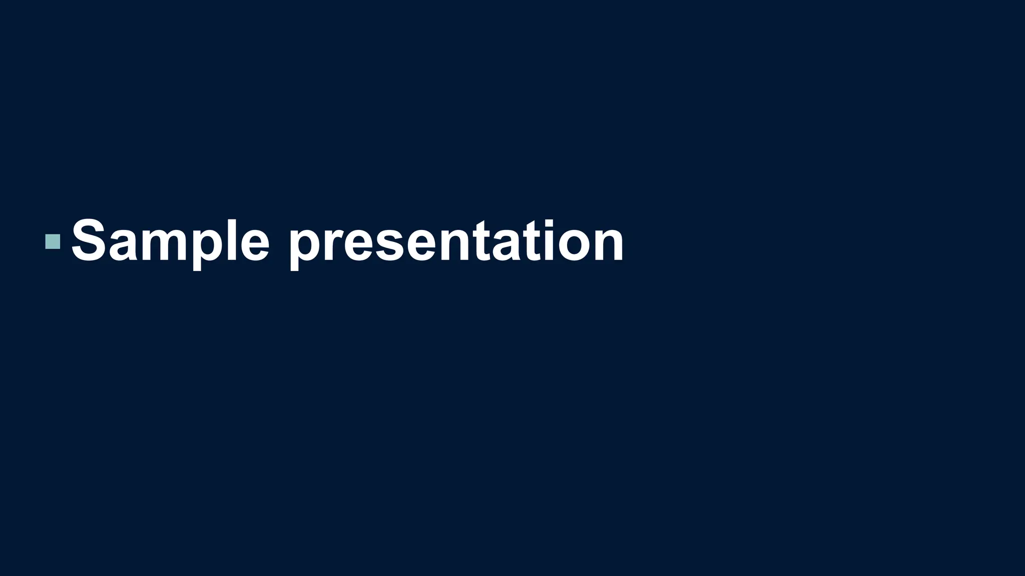 Presentation_sample.pptx this is sample to | PPT | Free Download