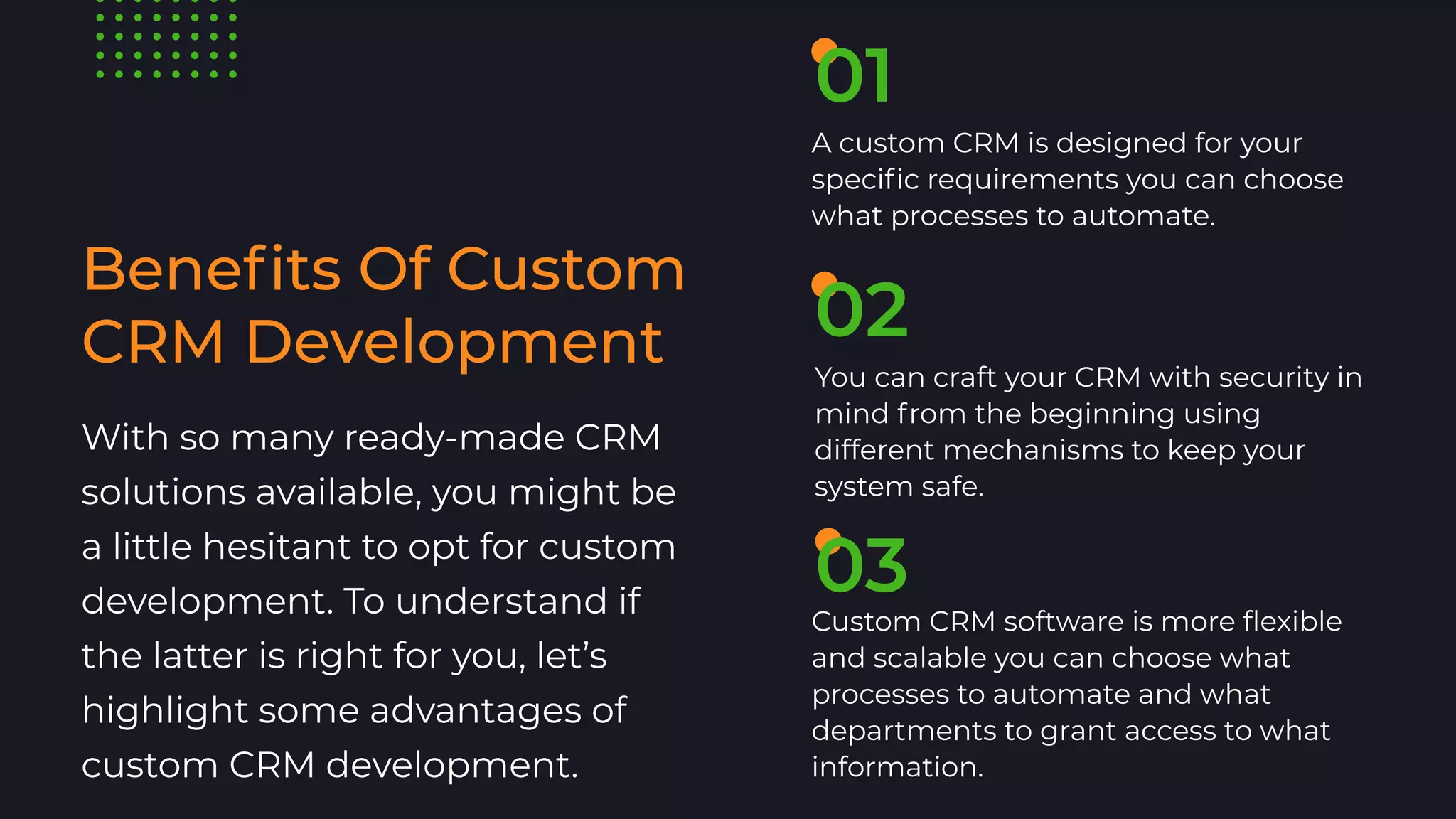 Custom CRM Development Services | PPT