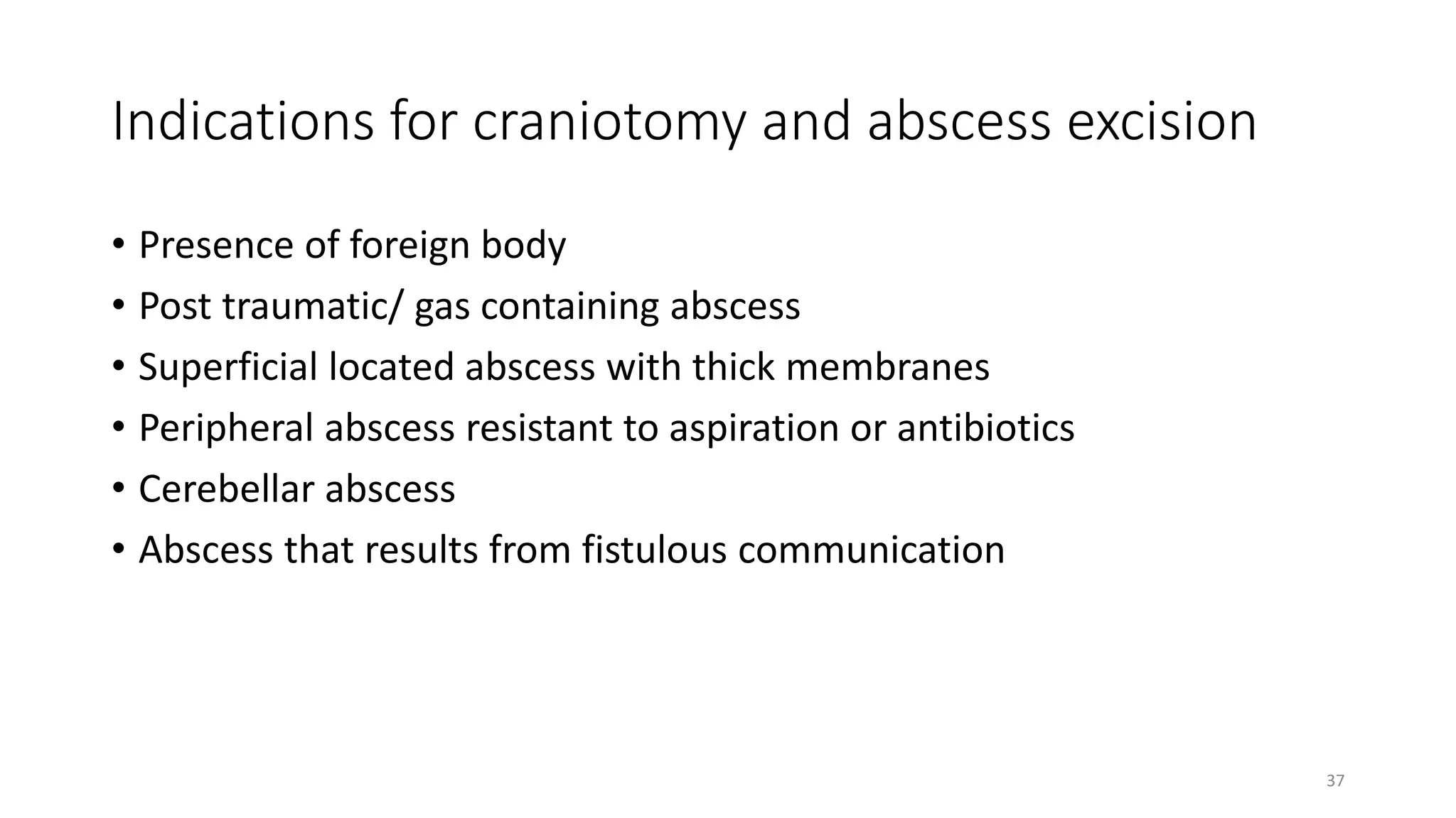 Presentations and Management of Intracranial Abscess.pptx