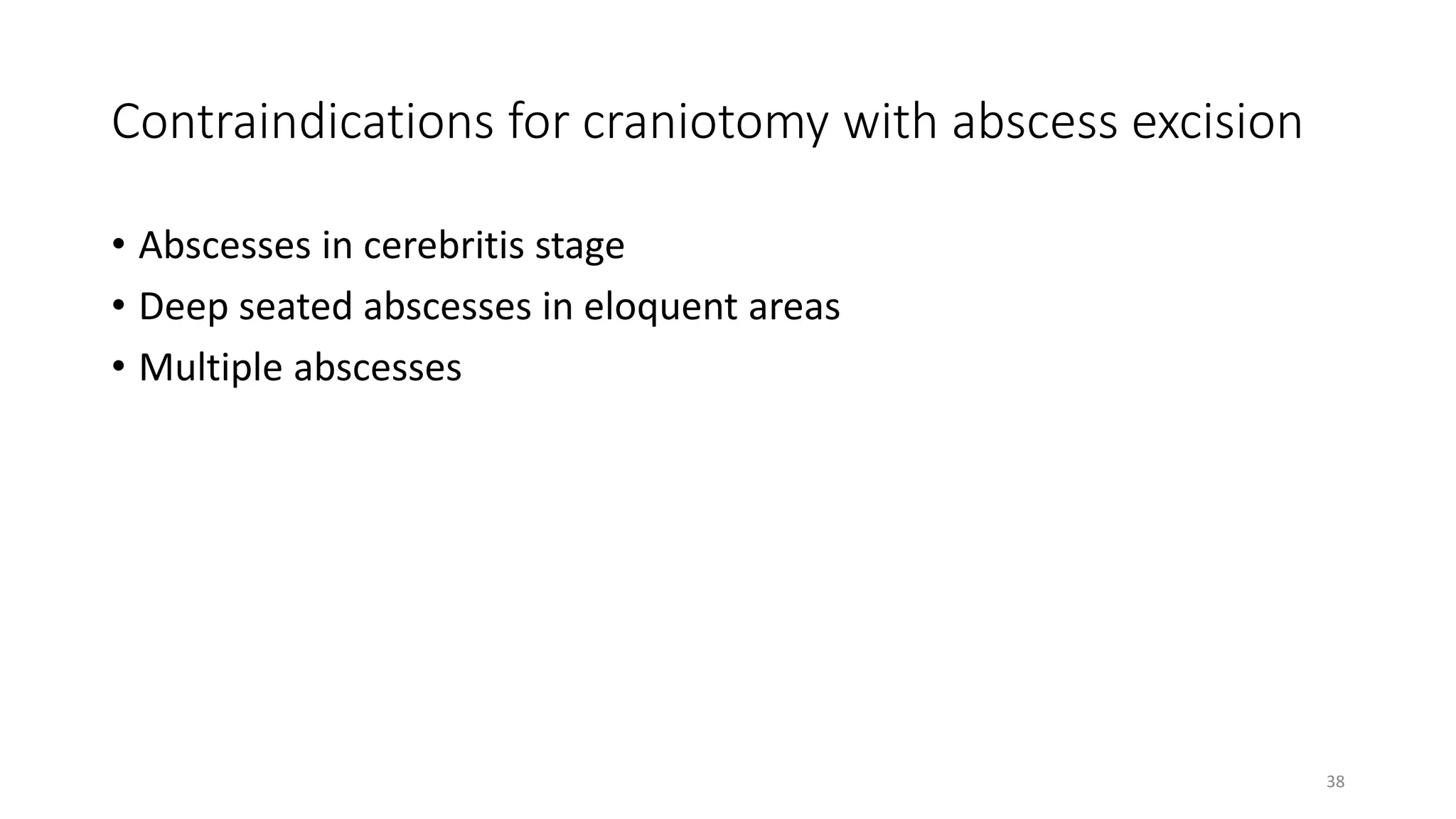 Presentations and Management of Intracranial Abscess.pptx
