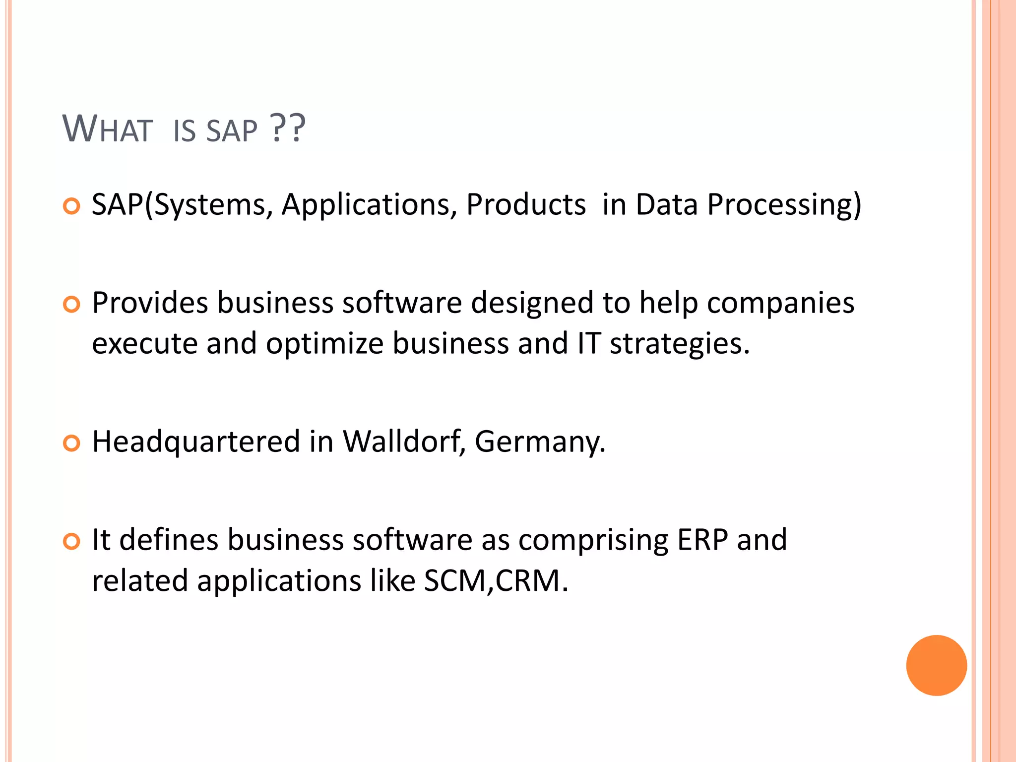 Presentation sap | PPTX