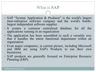 Introduction to SAP-HR | PPTX