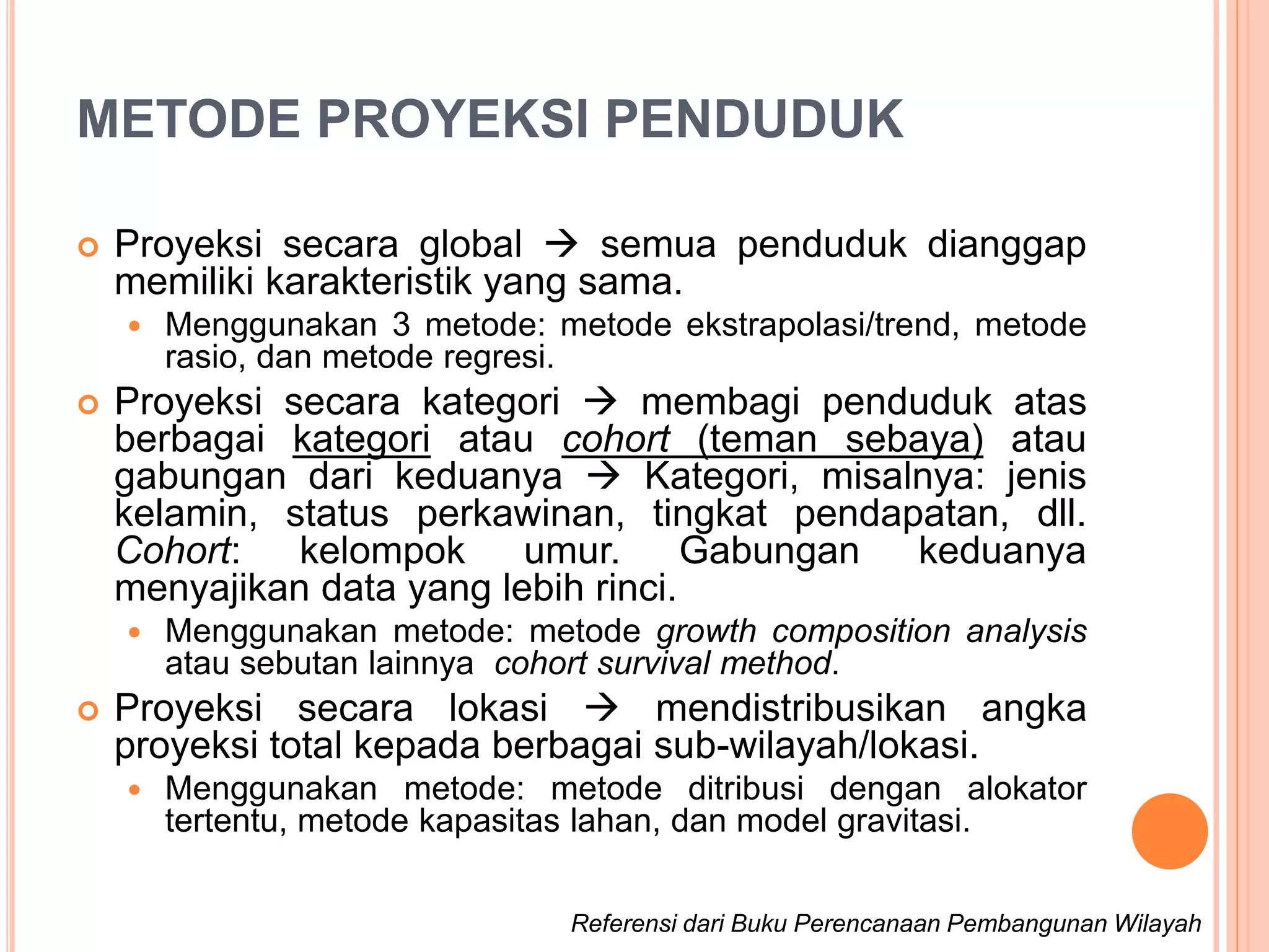 PROYEKSI PENDUDUK | PPTX