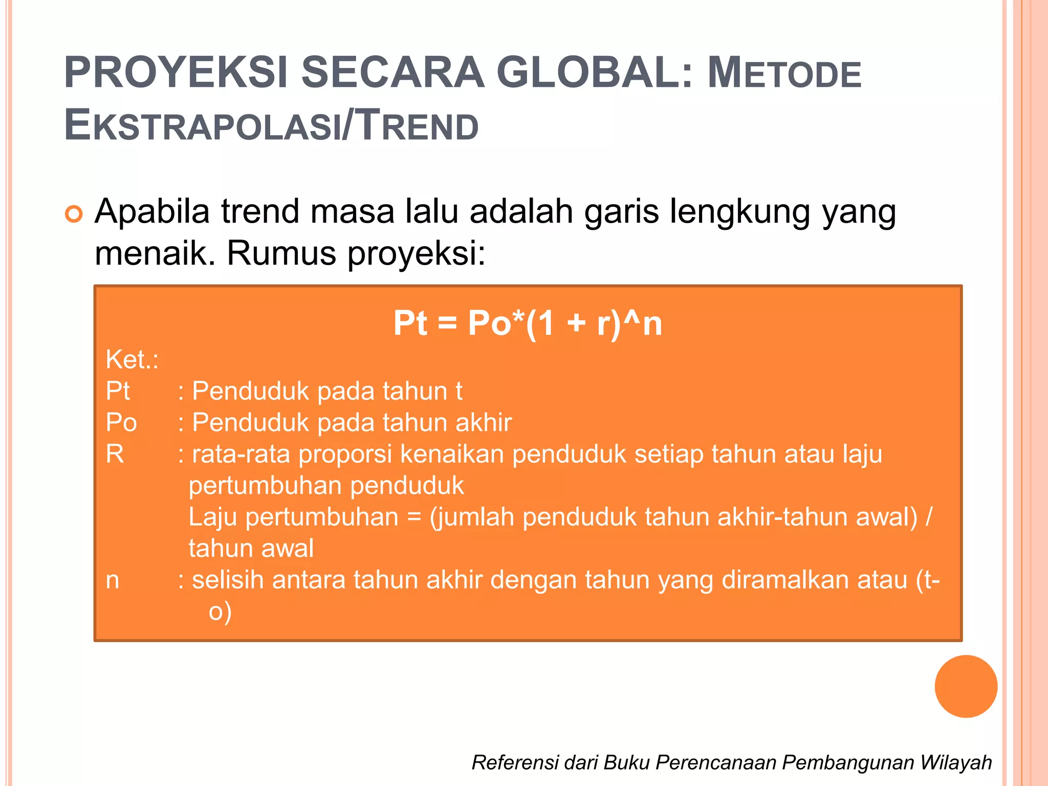 PROYEKSI PENDUDUK | PPTX