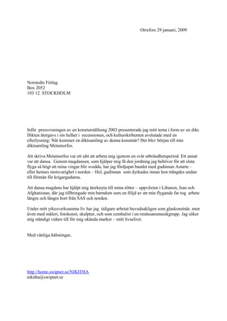 Presentationsbrev till förlag | DOC