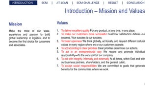 SCM and Logistics : Case Study Presentatiion [MM Trisakti 2015] | PPT