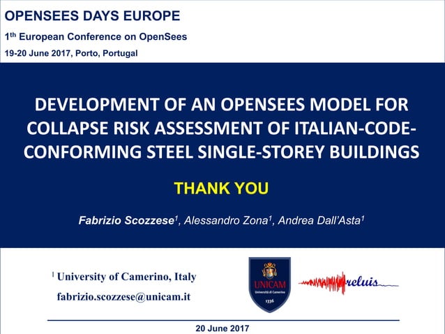 Development of an OpenSees model for collapse risk assessment of ...