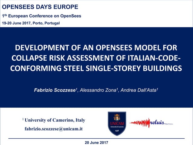 Development of an OpenSees model for collapse risk assessment of ...