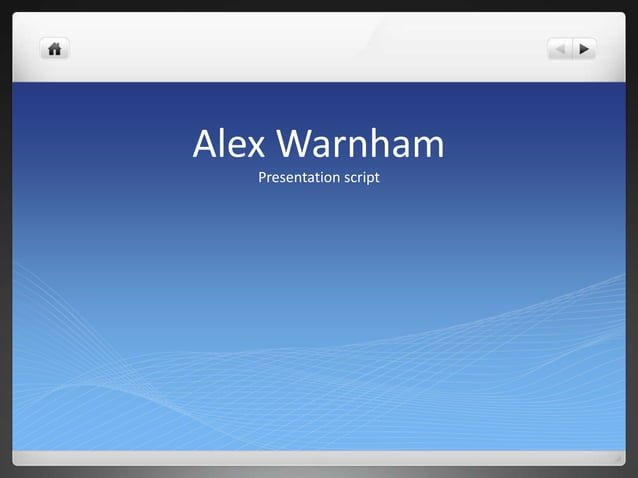 Presentation script | PPT