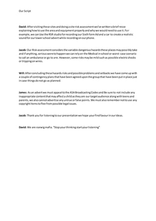 Presentation script | DOCX