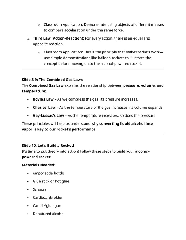 Presentation Script for science intruction | PDF