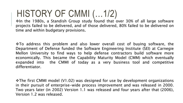 presentations_Day 3 & 4-Capability Maturity Model Integration (CMMI).pptx