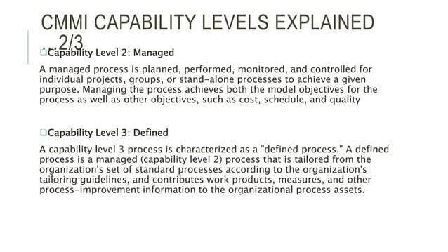 presentations_Day 3 & 4-Capability Maturity Model Integration (CMMI).pptx