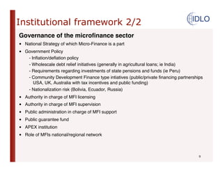The regulation of microfinance | PDF