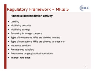 The regulation of microfinance | PDF