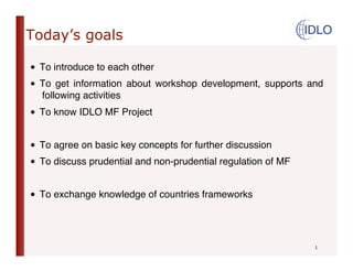 The regulation of microfinance | PDF