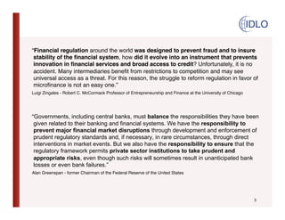 The regulation of microfinance | PDF