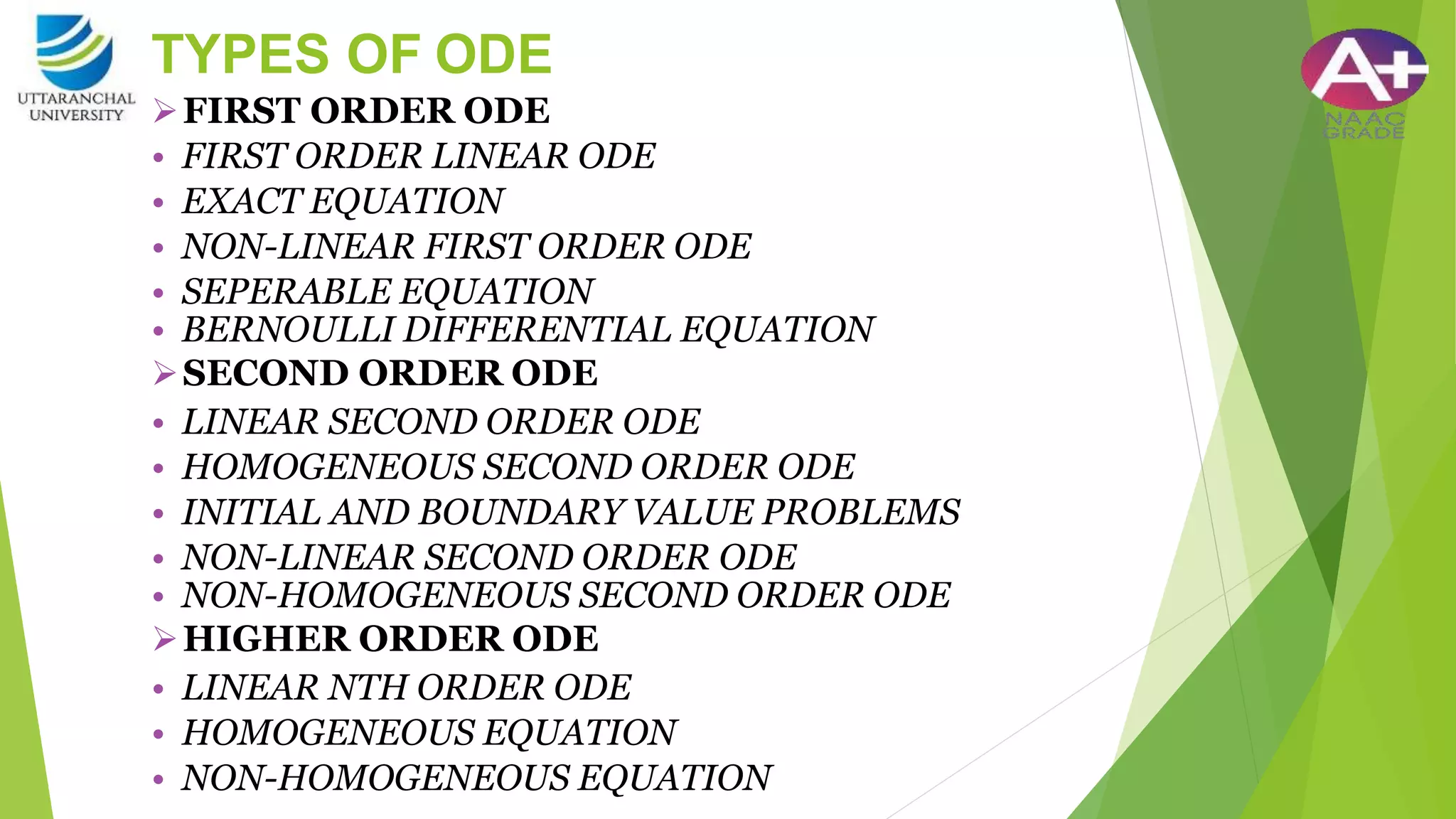 Presentations Differential equation.pptx | Programming Languages ...