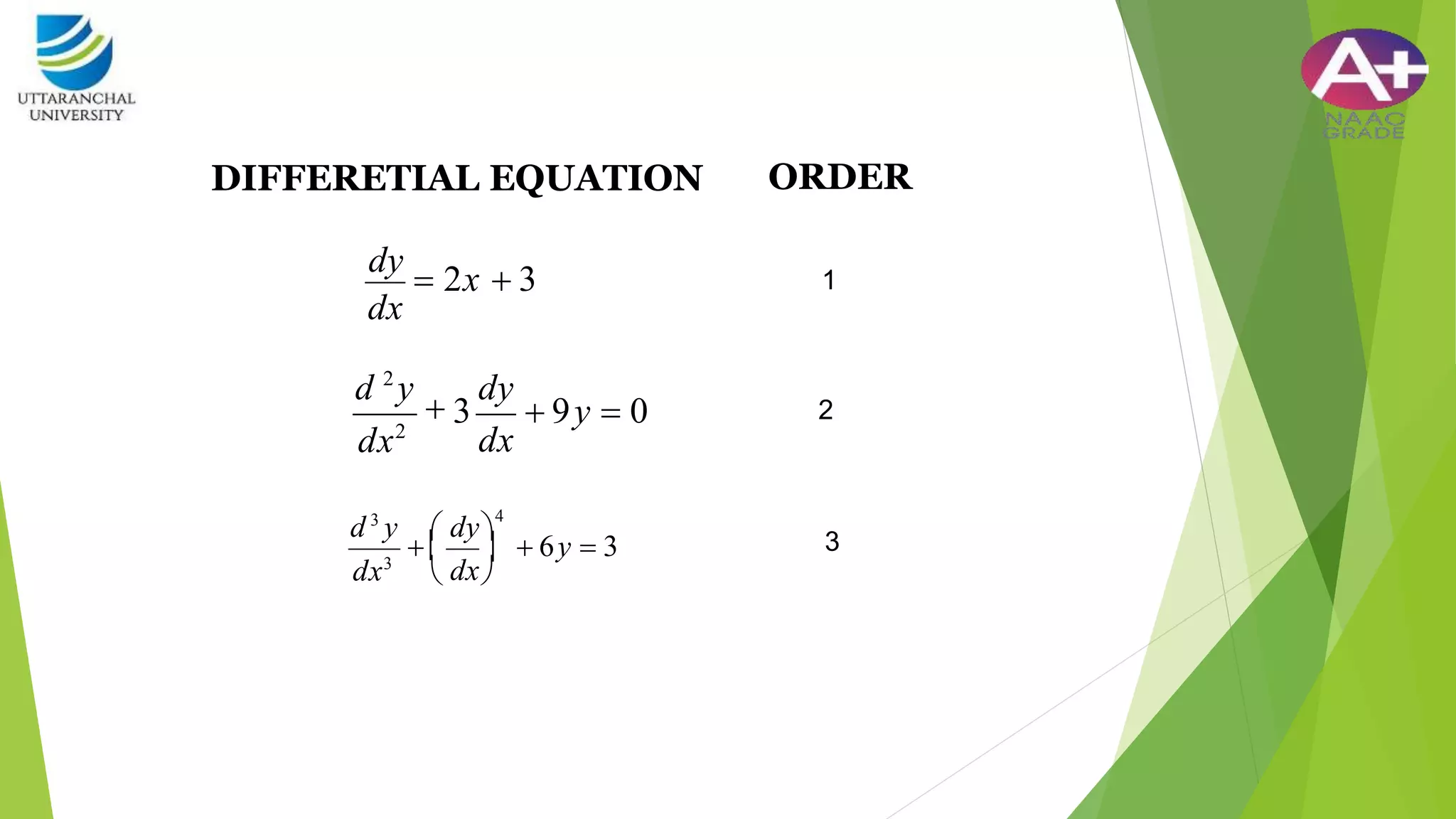 Presentations Differential equation.pptx | Programming Languages | Computing