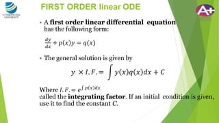 Presentations Differential equation.pptx | Programming Languages | Computing