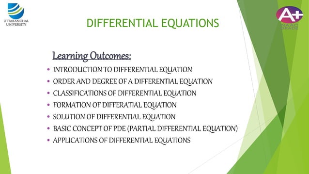 Presentations Differential equation.pptx | Programming Languages | Computing