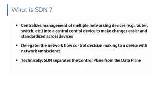 SDN Presentation | PDF | Computer Networking | Computing