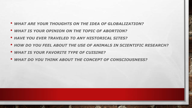 Advanced conversation Topics | PPTX