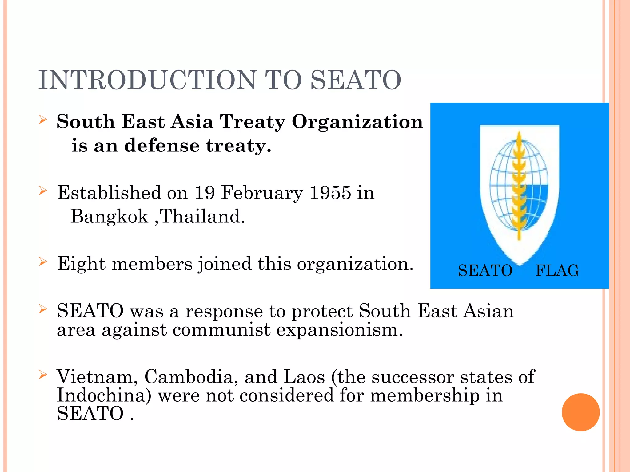 Presentation seato and cento presentation (1) | PPT