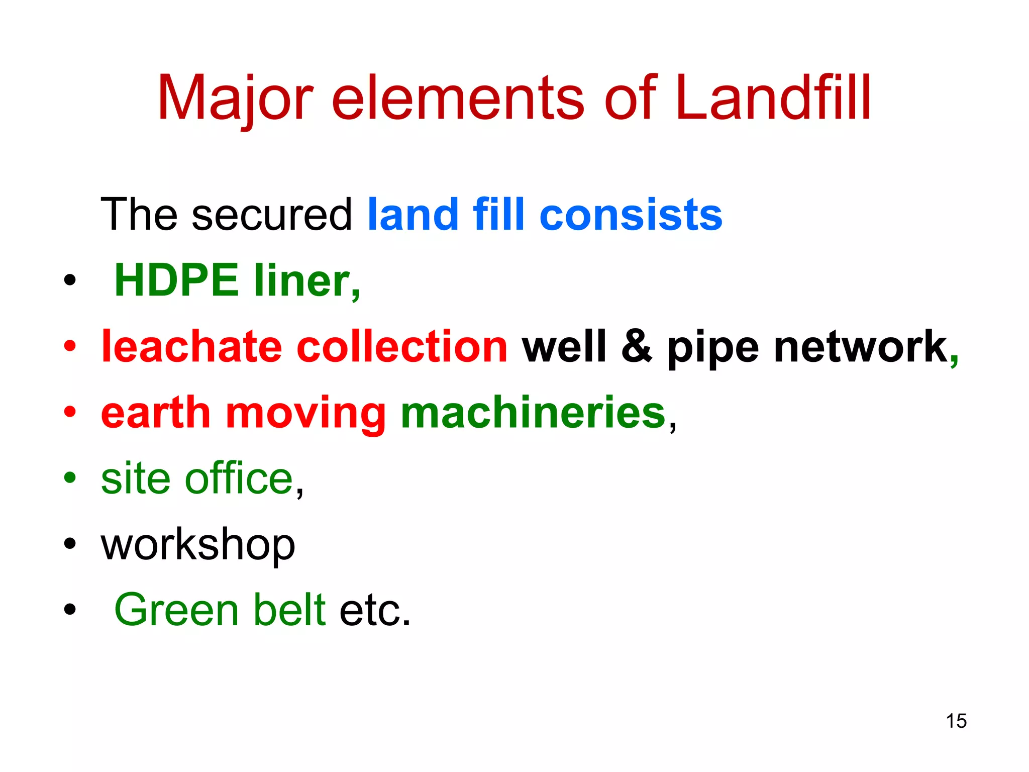 Design & construction of secure waste landfill | PDF