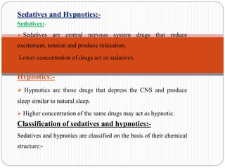 Sedatives and Hypnotics | PDF