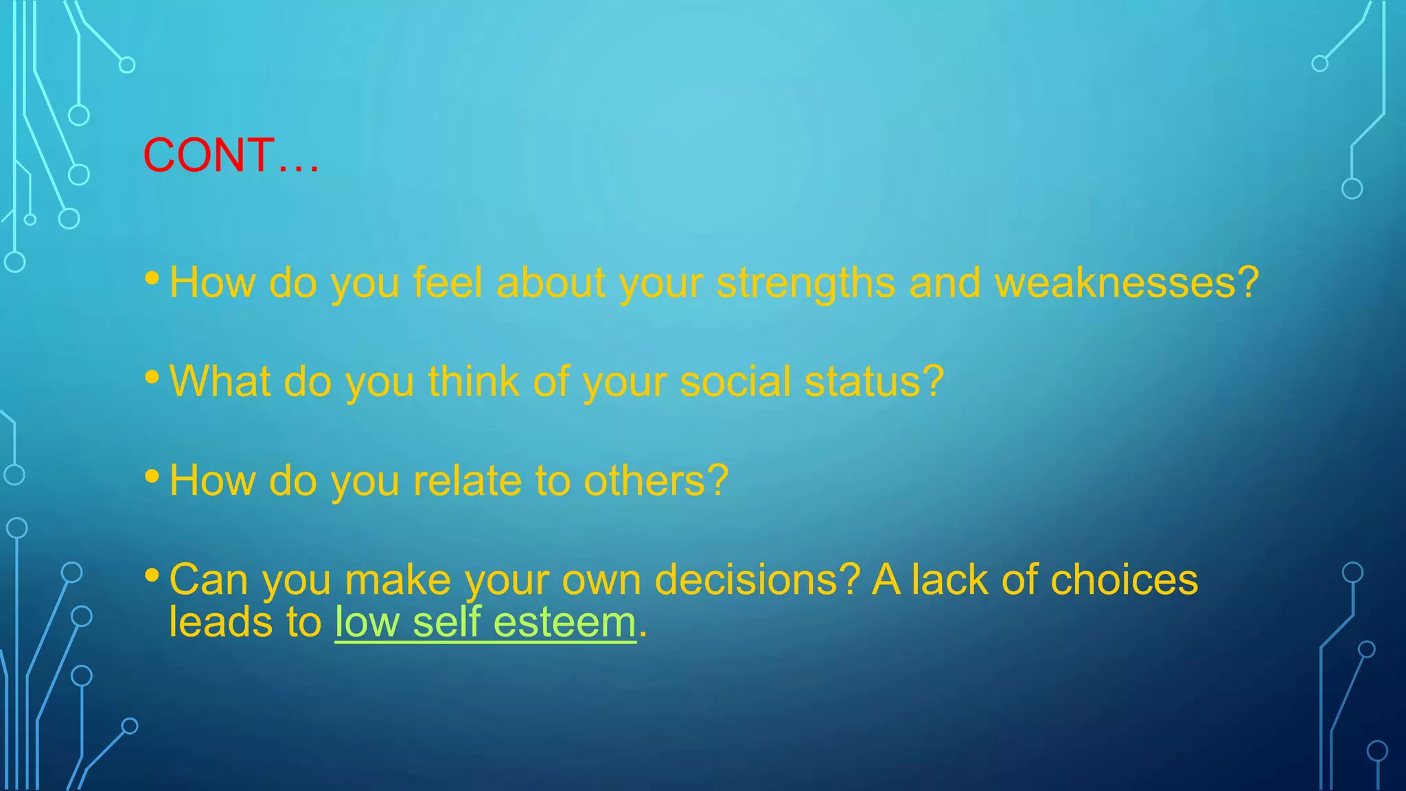 Presentation self esteem | PPTX