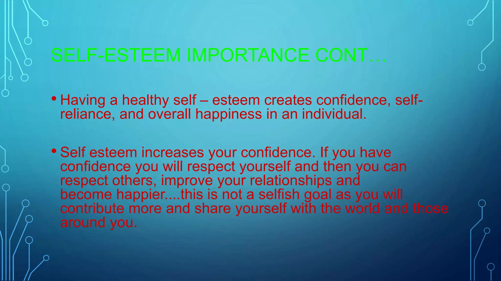 Presentation self esteem | PPTX