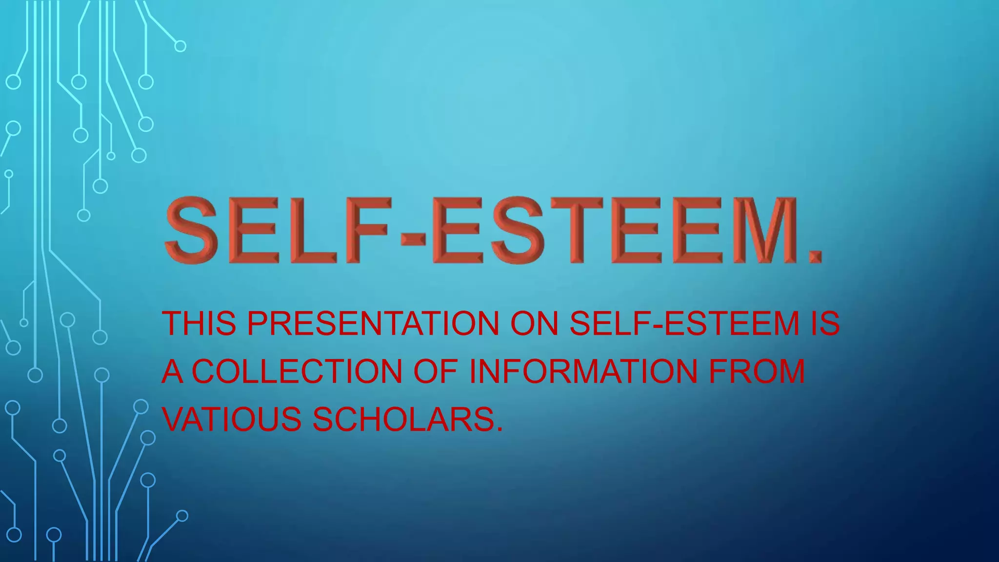 Presentation self esteem | PPTX