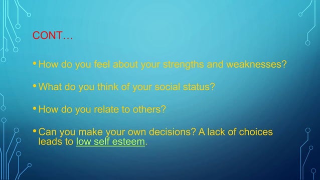 Presentation self esteem | PPTX