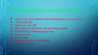 Presentation self esteem | PPTX
